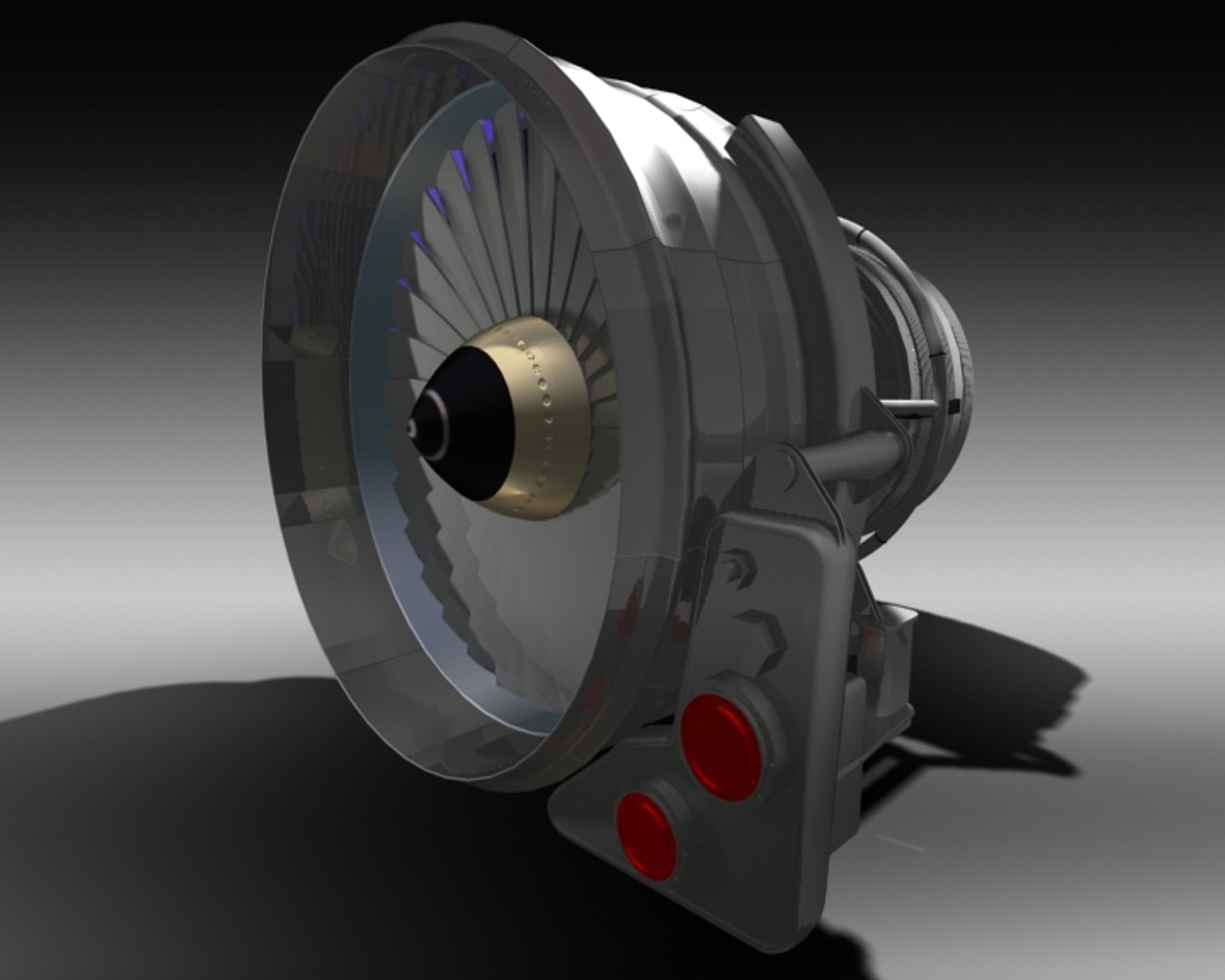 3d Aircraft Engine Model