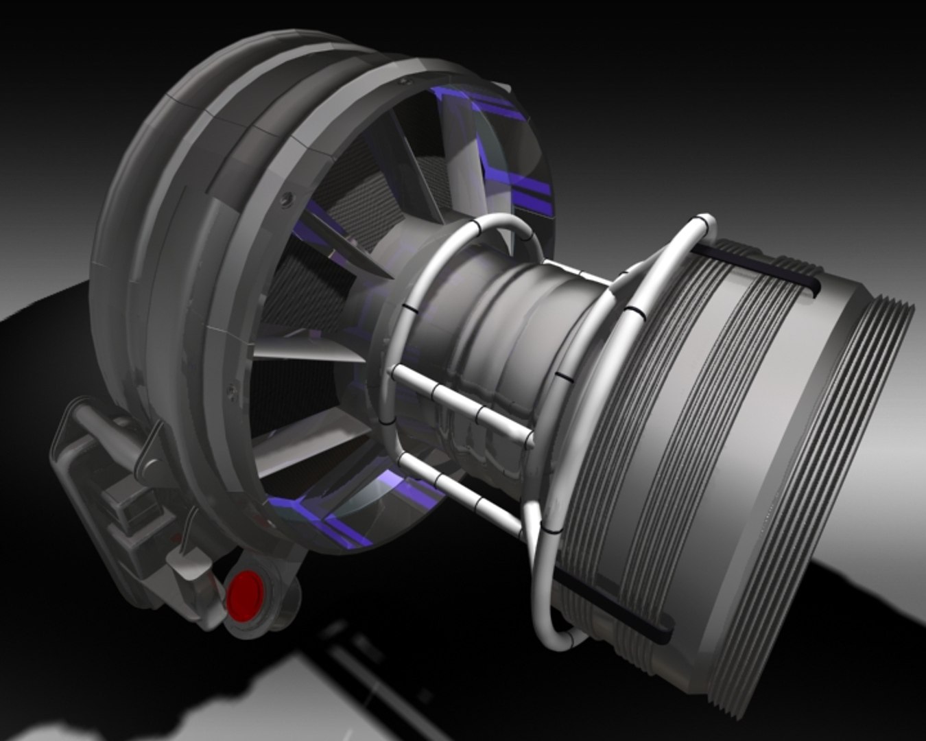 3d Aircraft Engine Model