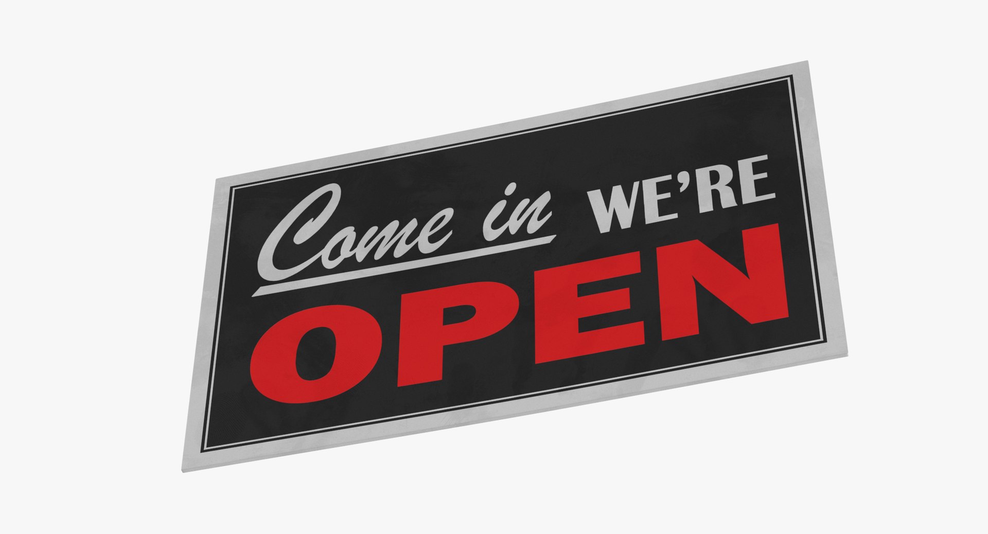 3D Open-closed Sign 02 Model - TurboSquid 1223350