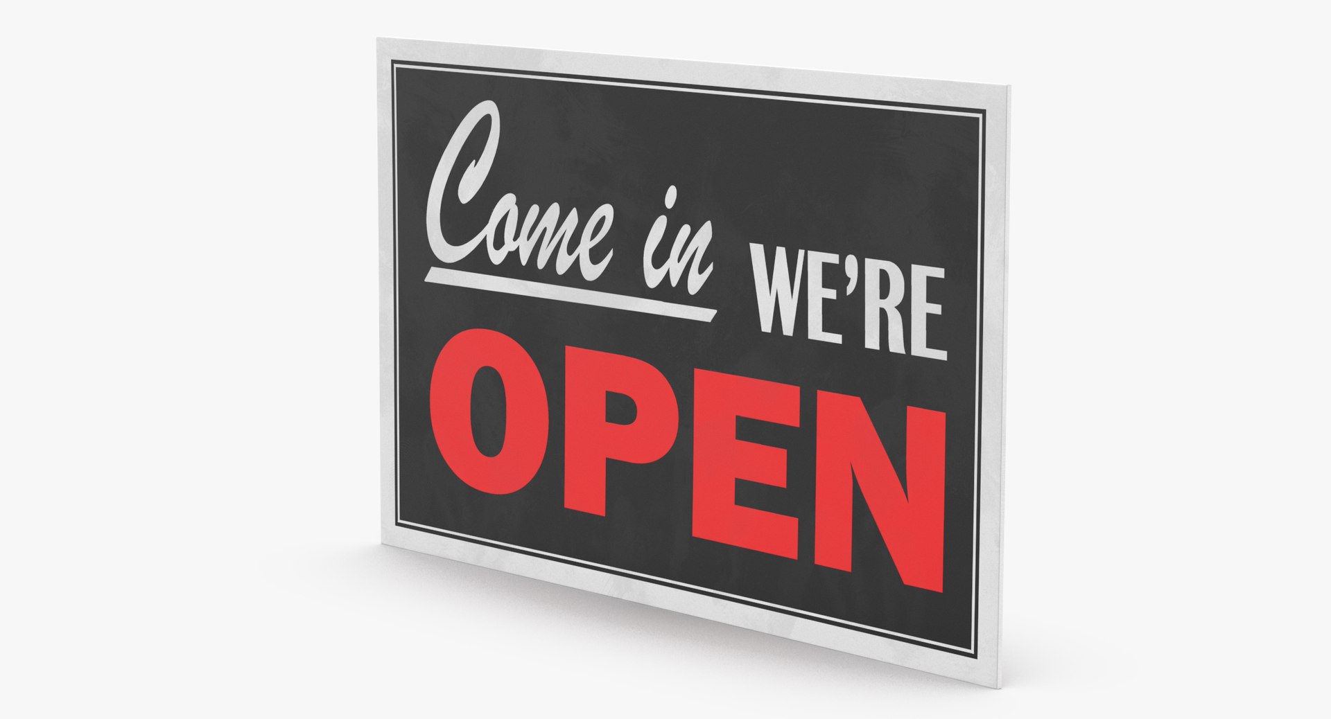 3D Open-closed Sign 02 Model - TurboSquid 1223350