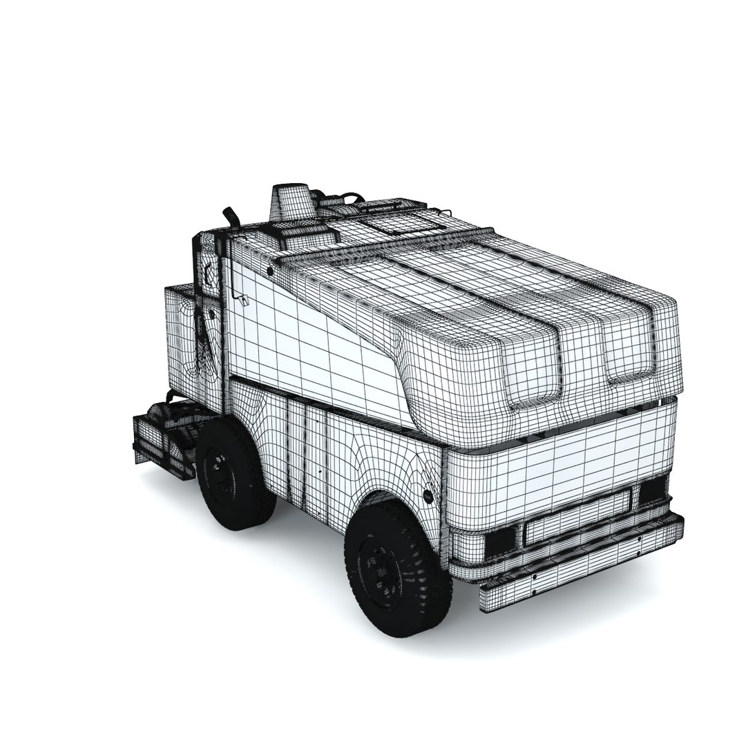 3d Max Zamboni Ice Resurfacer