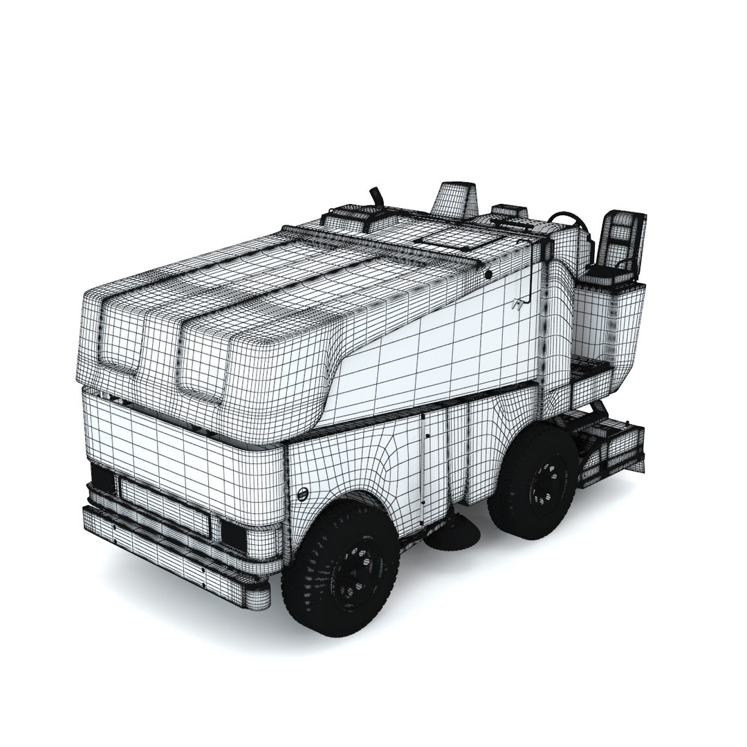 3d Max Zamboni Ice Resurfacer