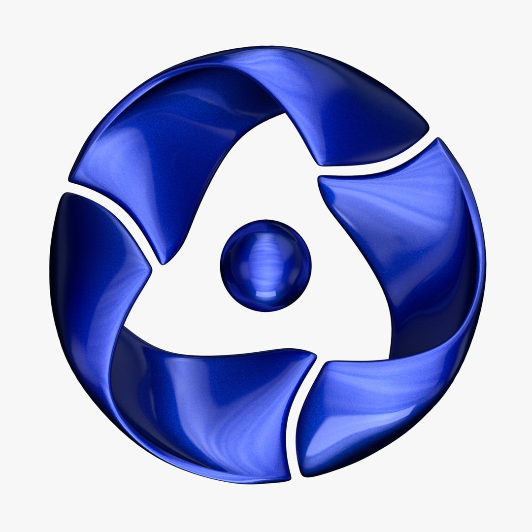 Rosatom logo 3D - TurboSquid 1278780