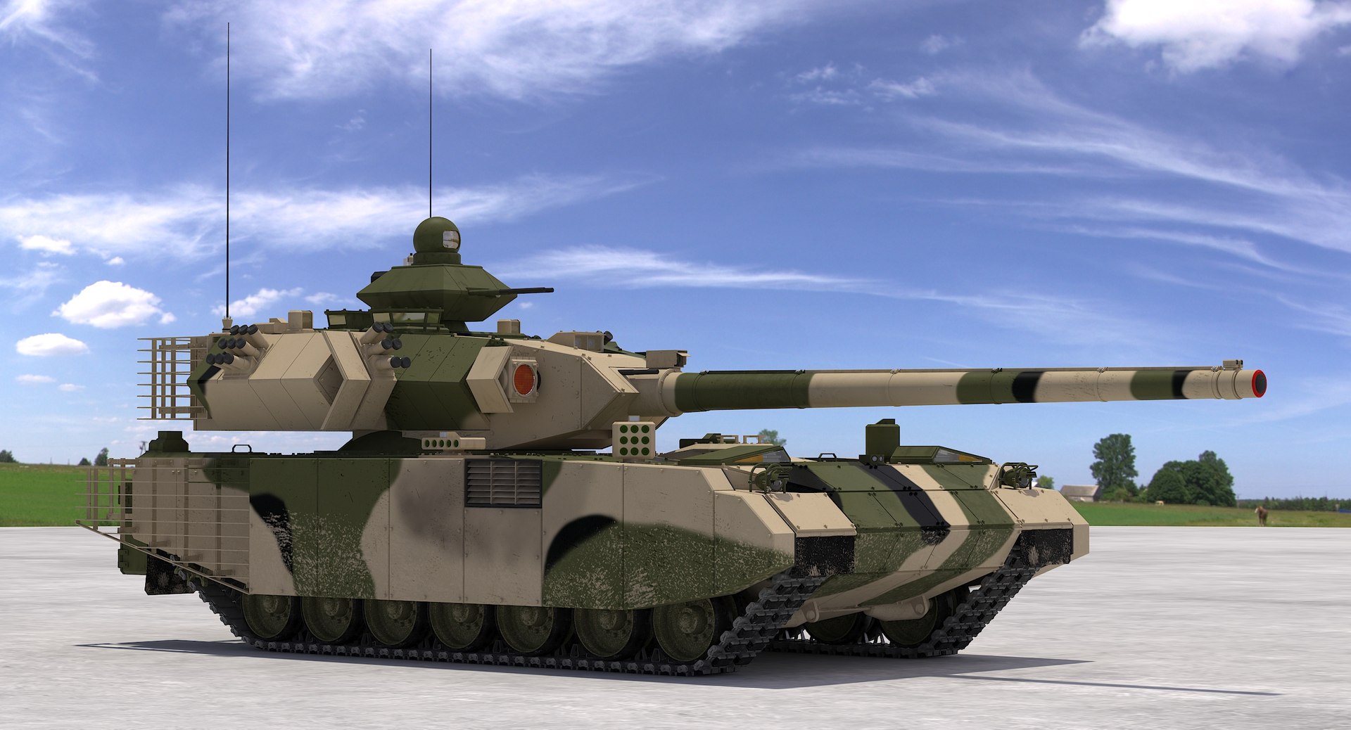 T-100 object-189 tank green 3D model - TurboSquid 1228518