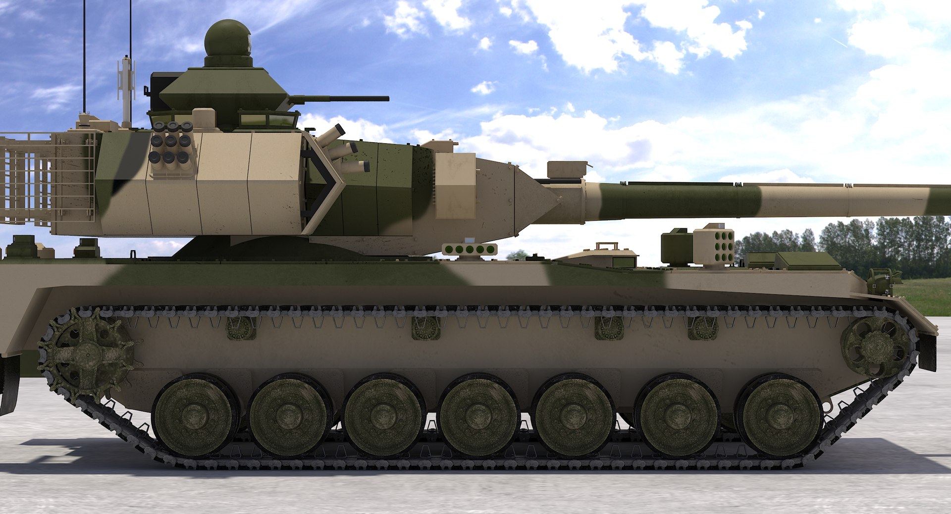 T-100 Object-189 Tank Green 3D Model - TurboSquid 1228518