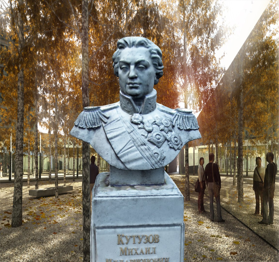 Scan Bust Mikhail Kutuzov 3d Model