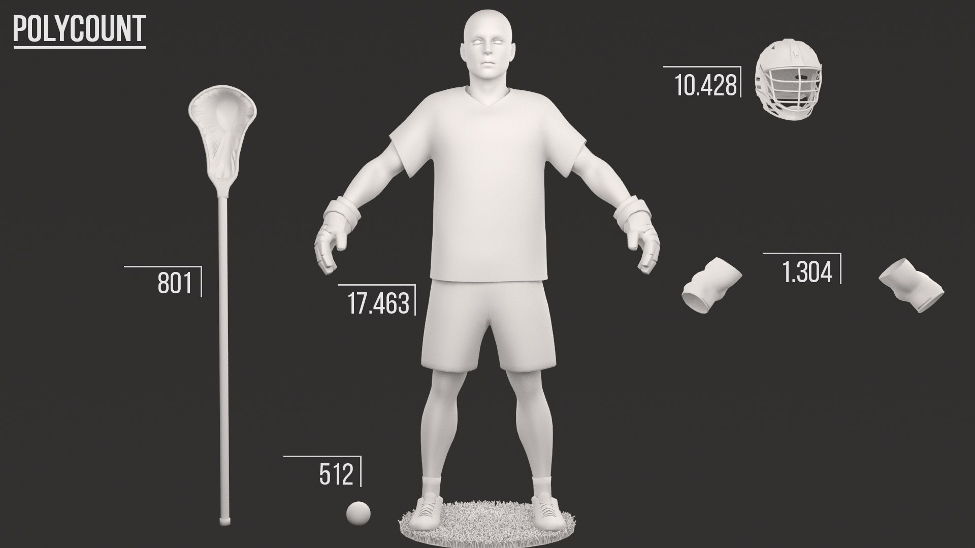 3D Lacrosse Players model - TurboSquid 1808460
