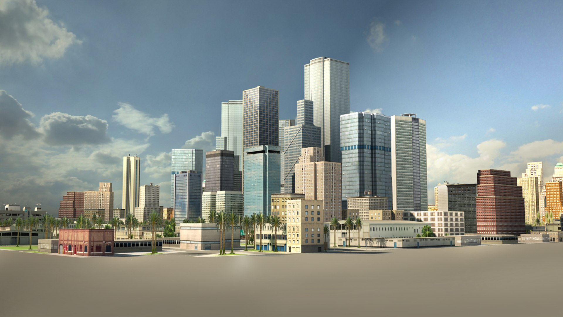 City Building Los Angeles 3d Model