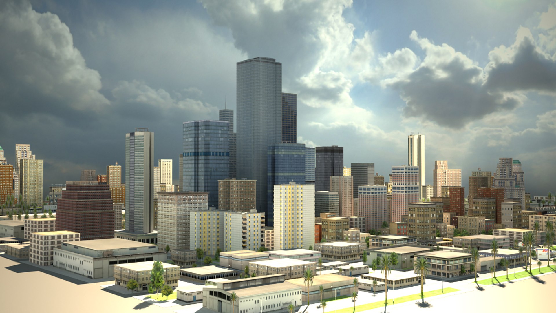 City Building Los Angeles 3d Model