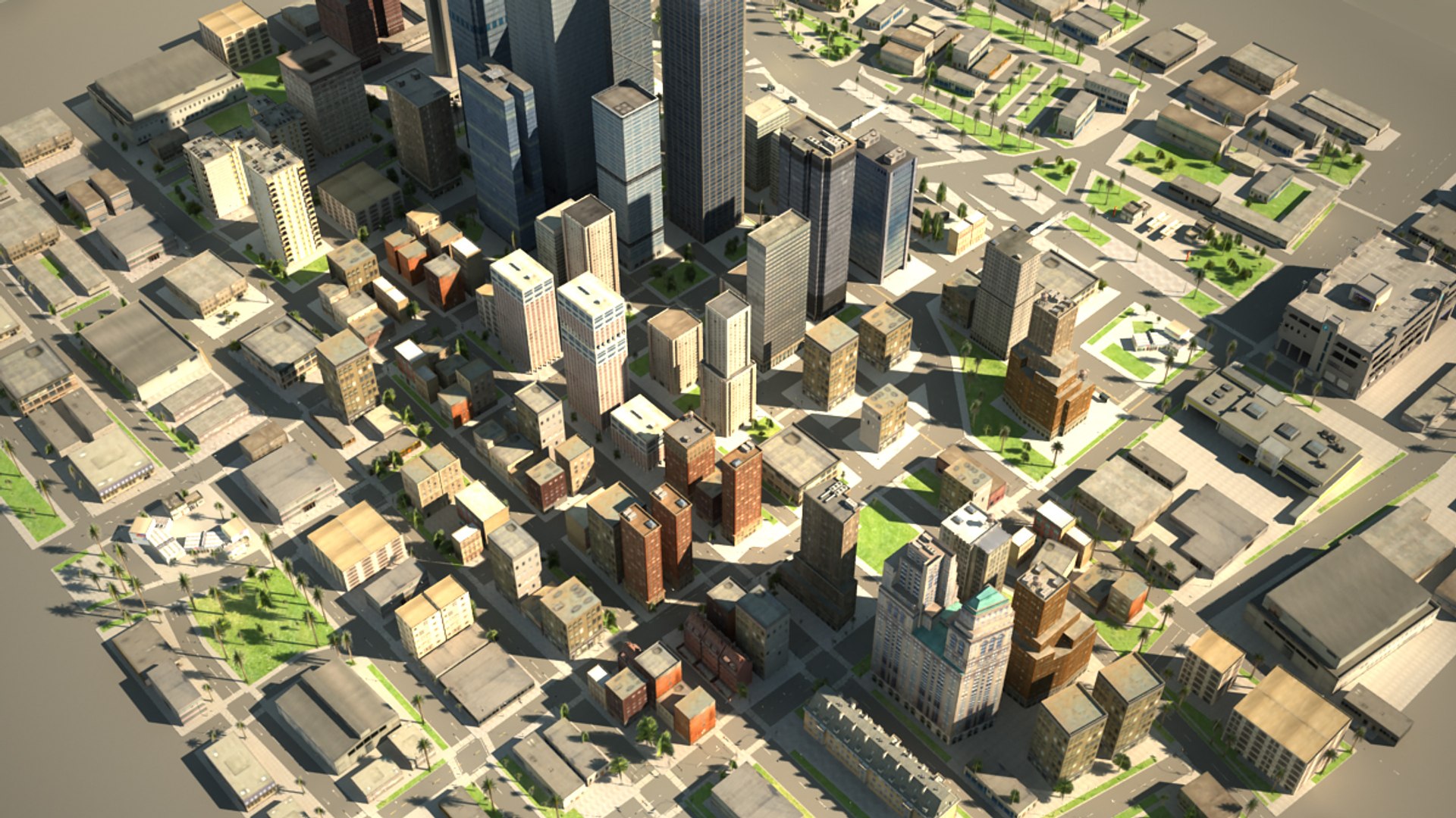 City Building Los Angeles 3d Model