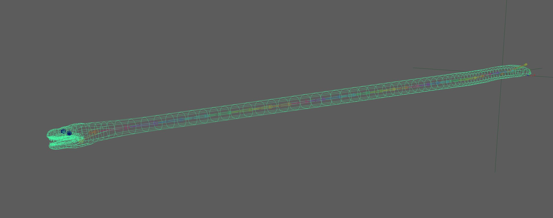 3D Model Black Mamba Snake Rig - TurboSquid 2352196