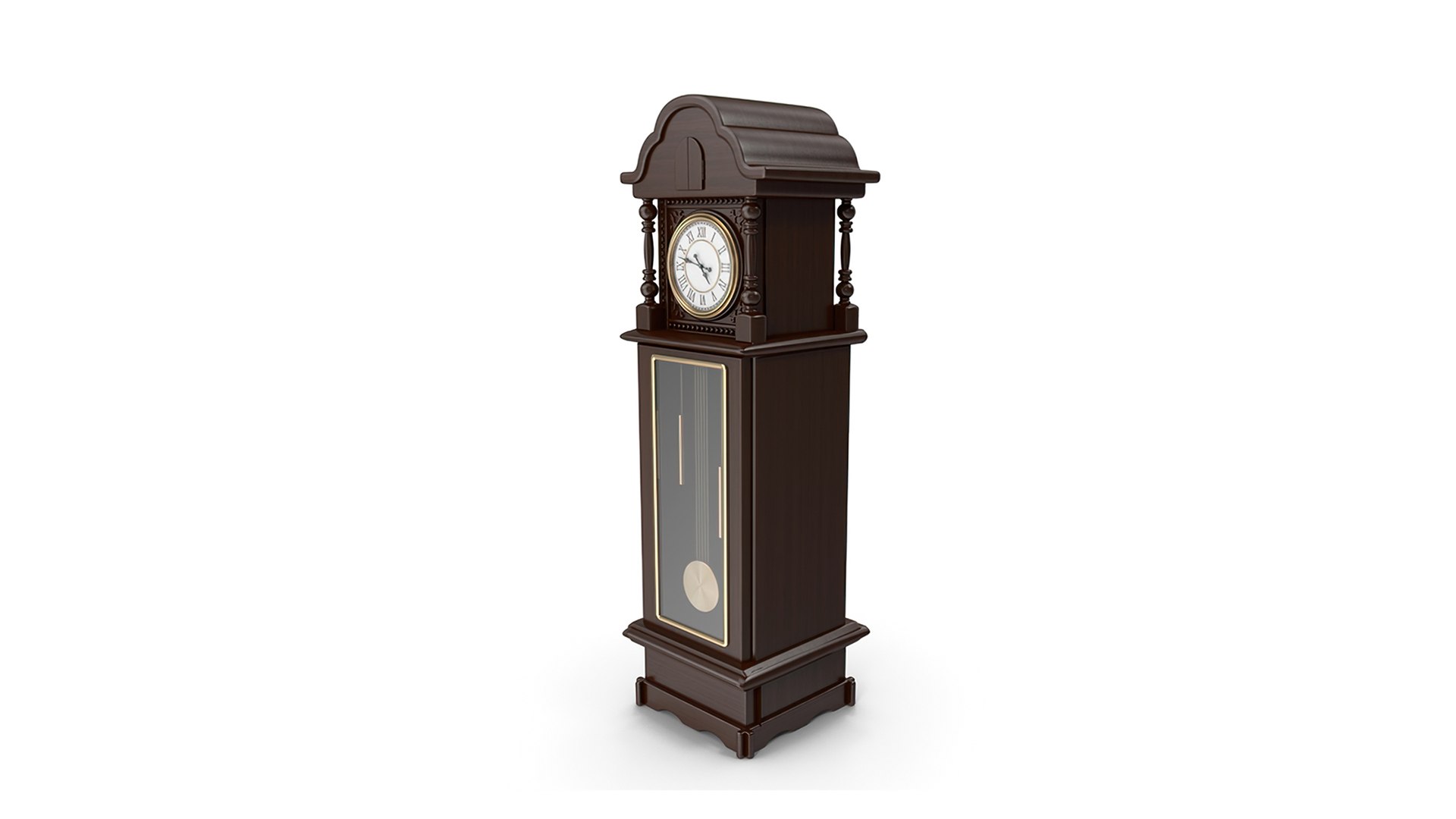 3D Grandfather Clock Model - TurboSquid 2147372