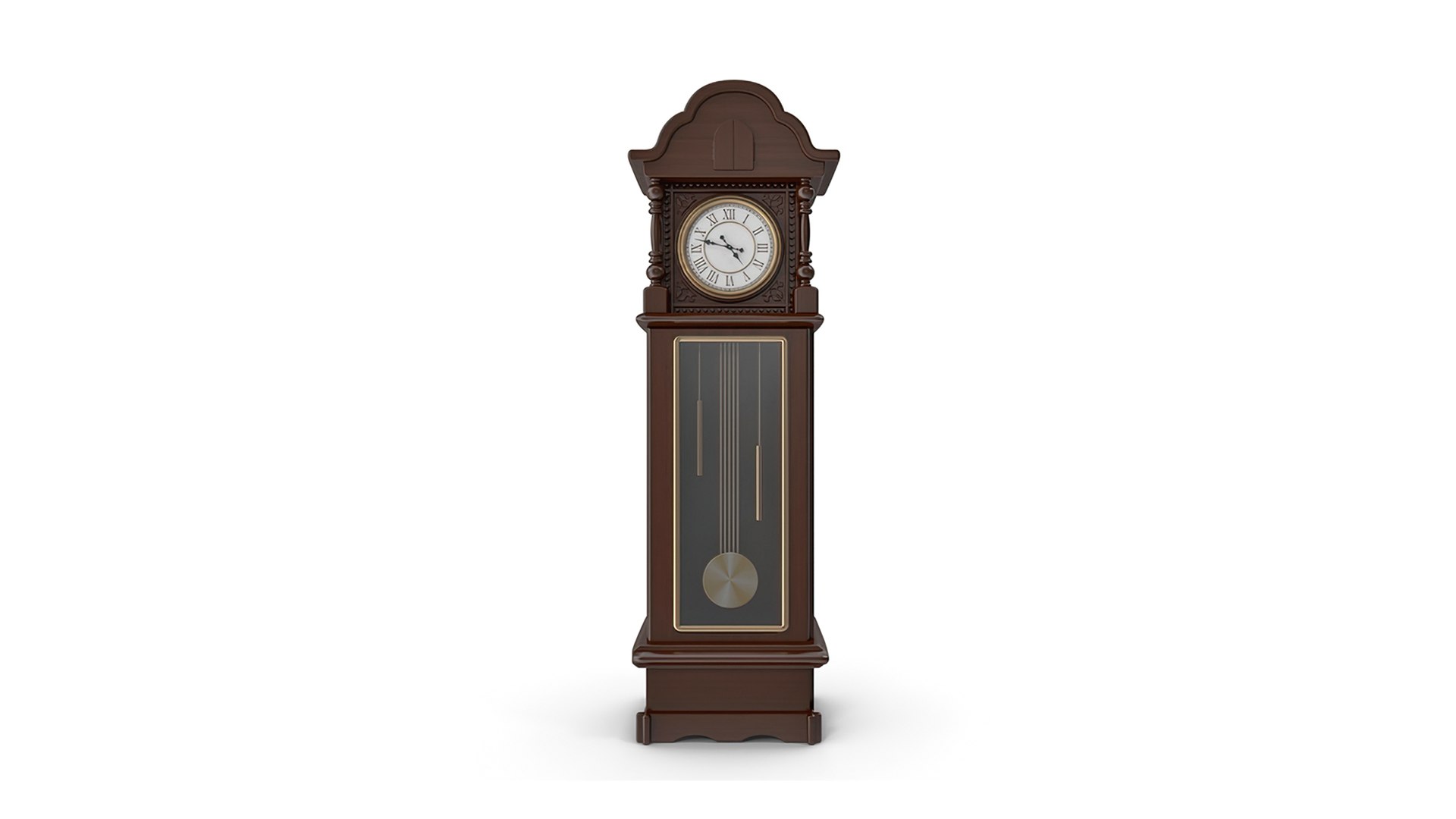 3D Grandfather Clock Model - TurboSquid 2147372