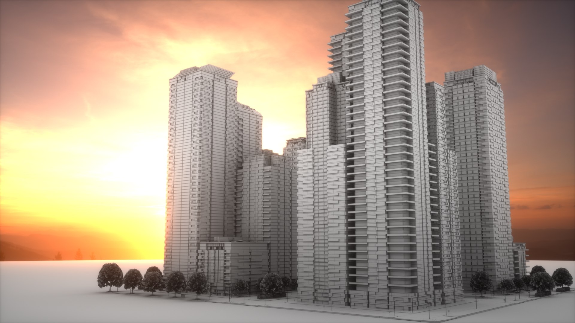 City Block Type A06 3D Model - TurboSquid 2091257