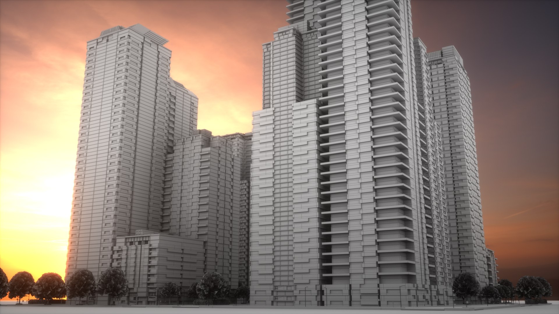 City Block Type A06 3D Model - TurboSquid 2091257