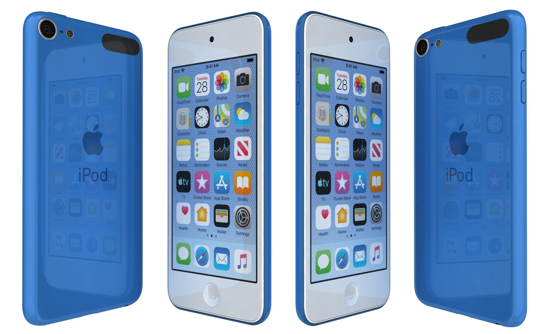 3D Apple Ipod Touch Colors - TurboSquid 1418098