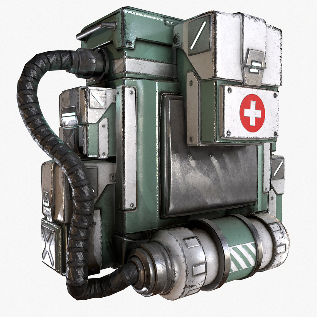 Backpack canister case military 3D model - TurboSquid 1694186