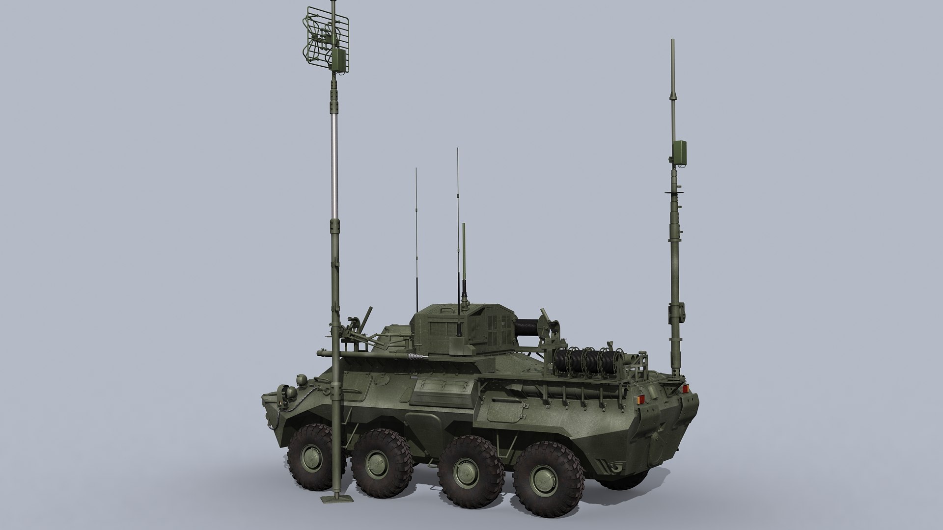 3D MP-2IME Communication Equipment Vehicle - TurboSquid 2193950