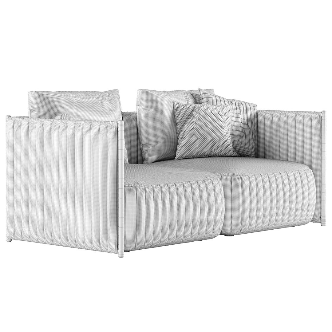 Saba Italia Metis sofa set 1 3D - TurboSquid 2160412