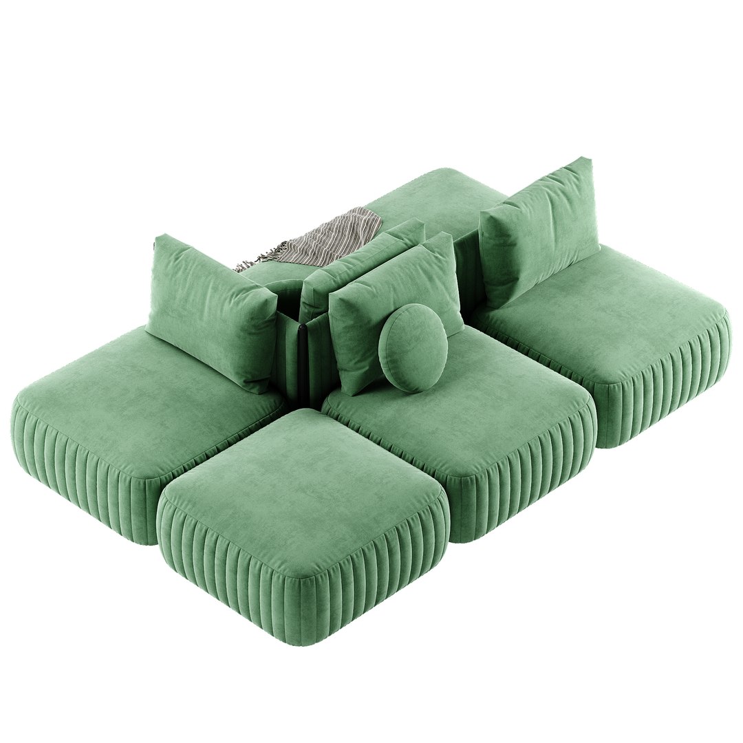 Saba Italia Metis sofa set 1 3D - TurboSquid 2160412