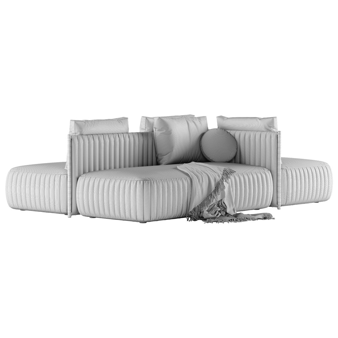Saba Italia Metis sofa set 1 3D - TurboSquid 2160412
