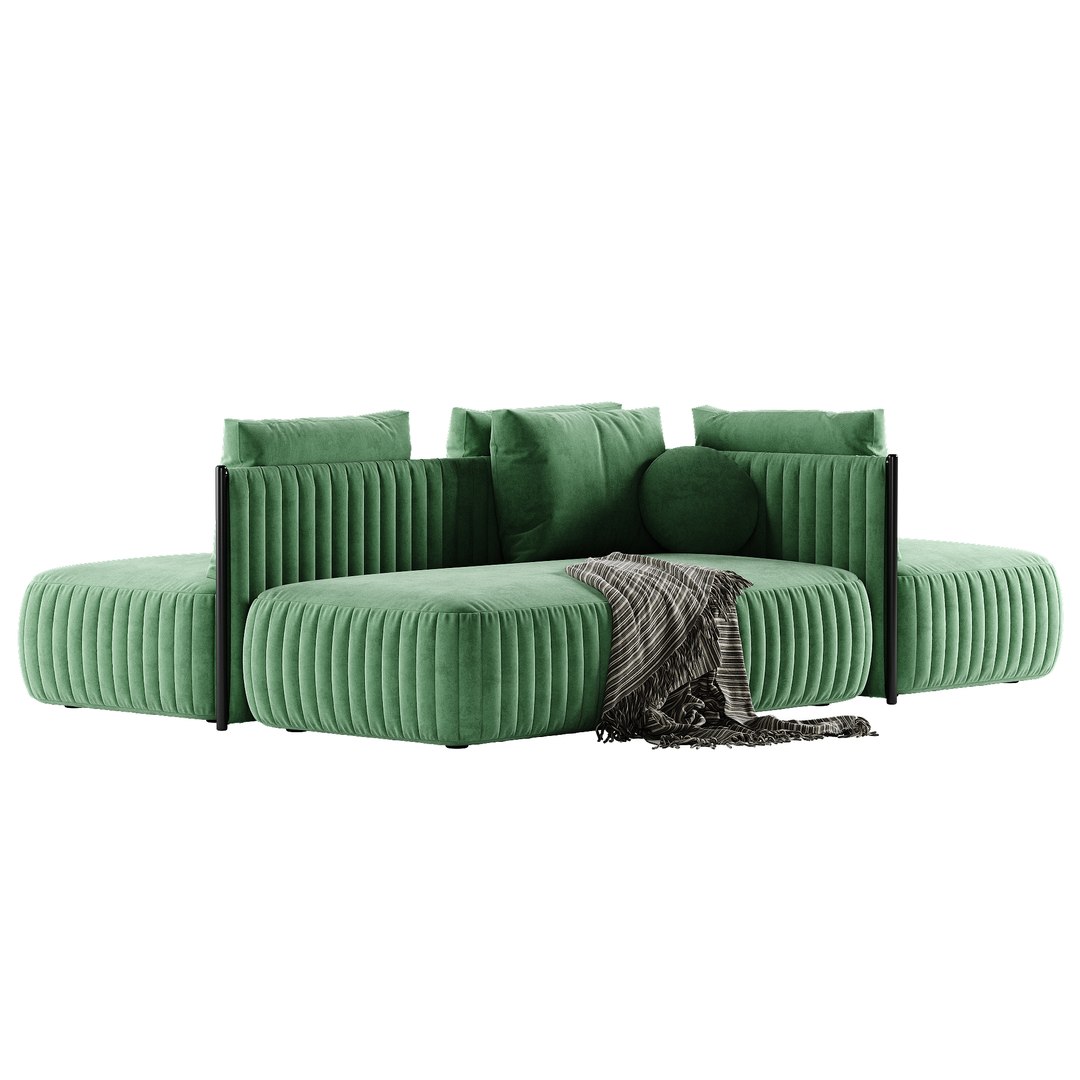 Saba Italia Metis sofa set 1 3D - TurboSquid 2160412