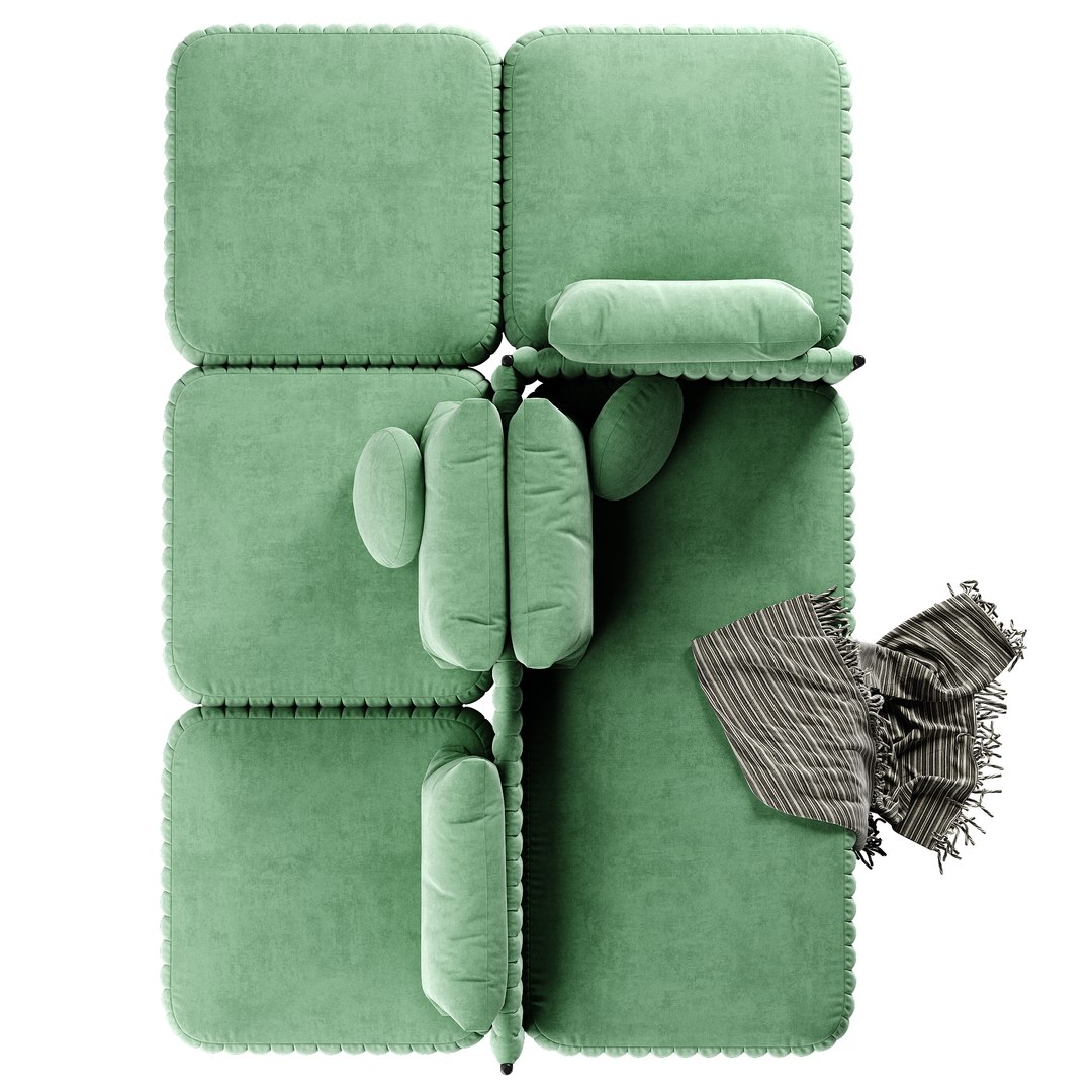 Saba Italia Metis sofa set 1 3D - TurboSquid 2160412