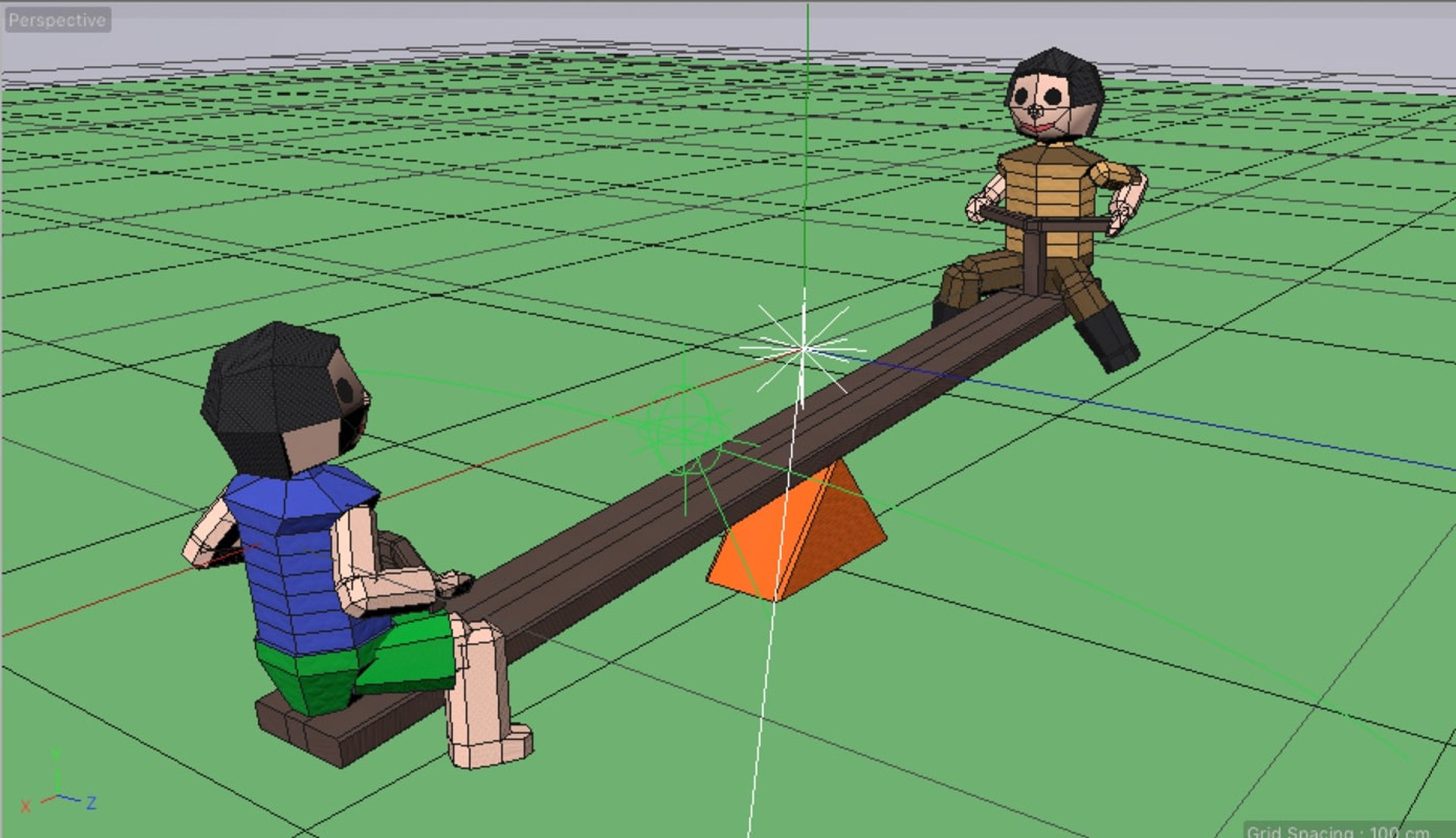 3D Origami Swing Model - TurboSquid 1365823