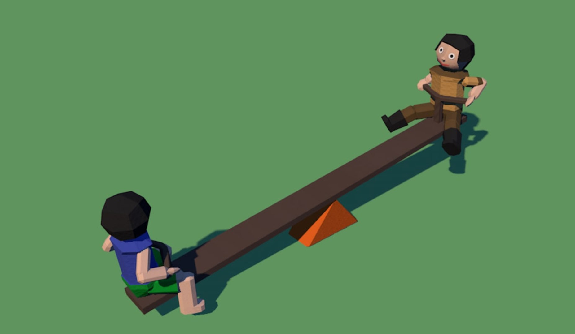 3D Origami Swing Model - TurboSquid 1365823