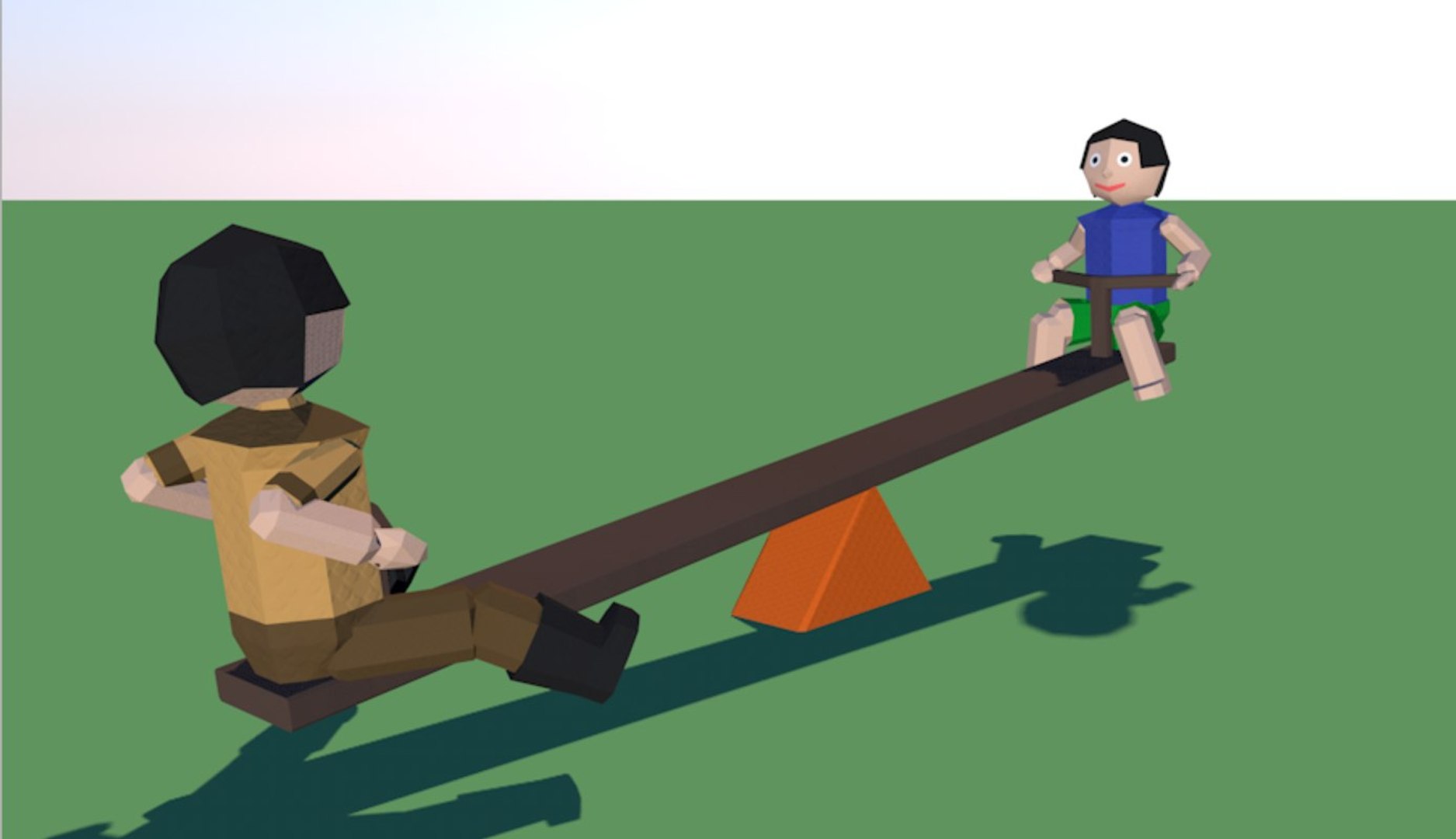 3D Origami Swing Model - TurboSquid 1365823