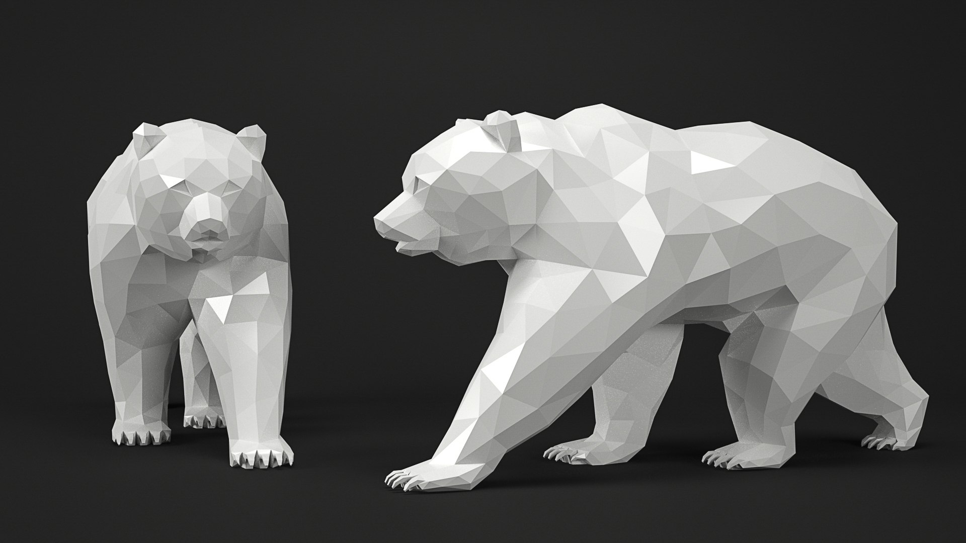 3D WILD BEAR Low-poly Low-poly 3D Model Model - TurboSquid 1785105