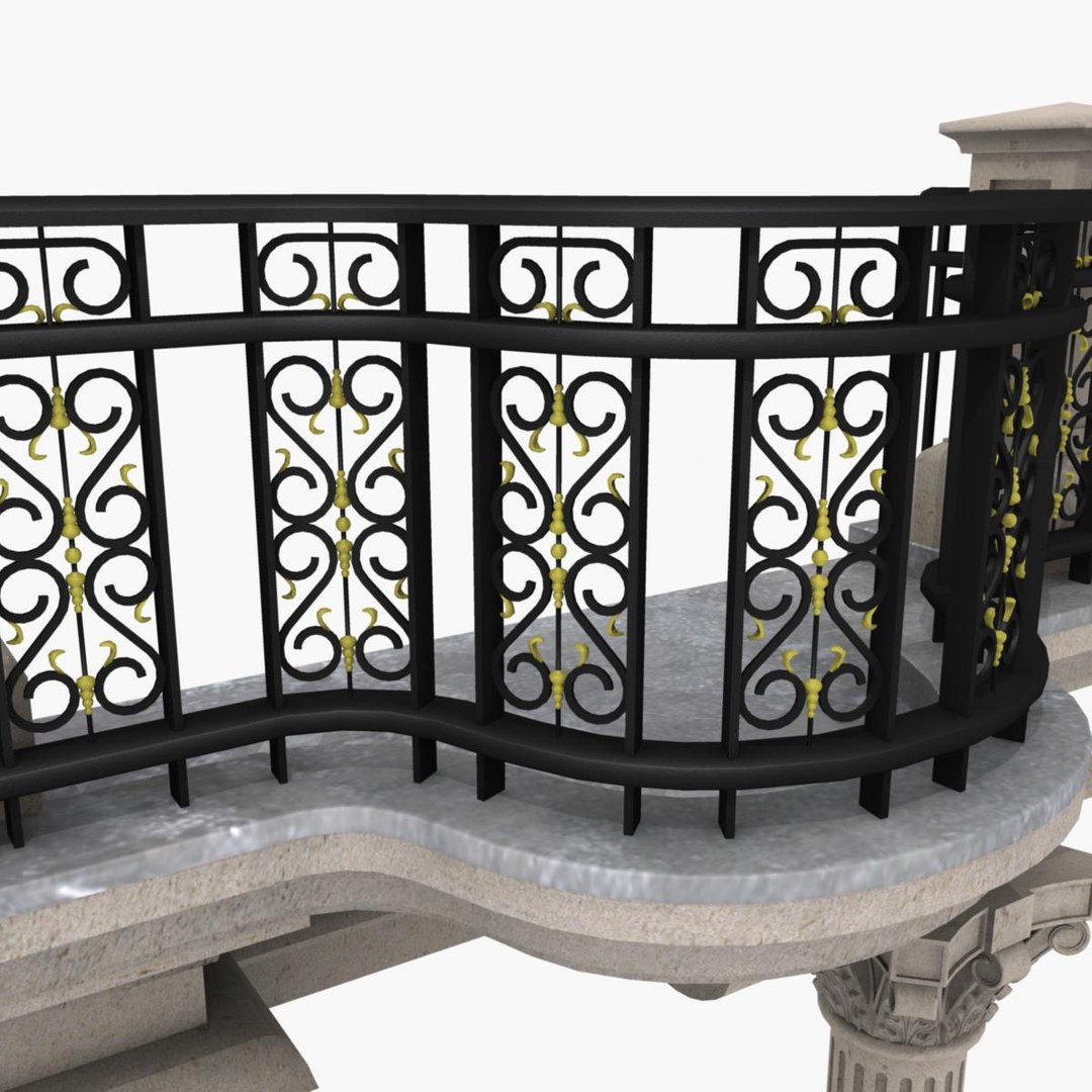 Balcony Ornate 3d Max