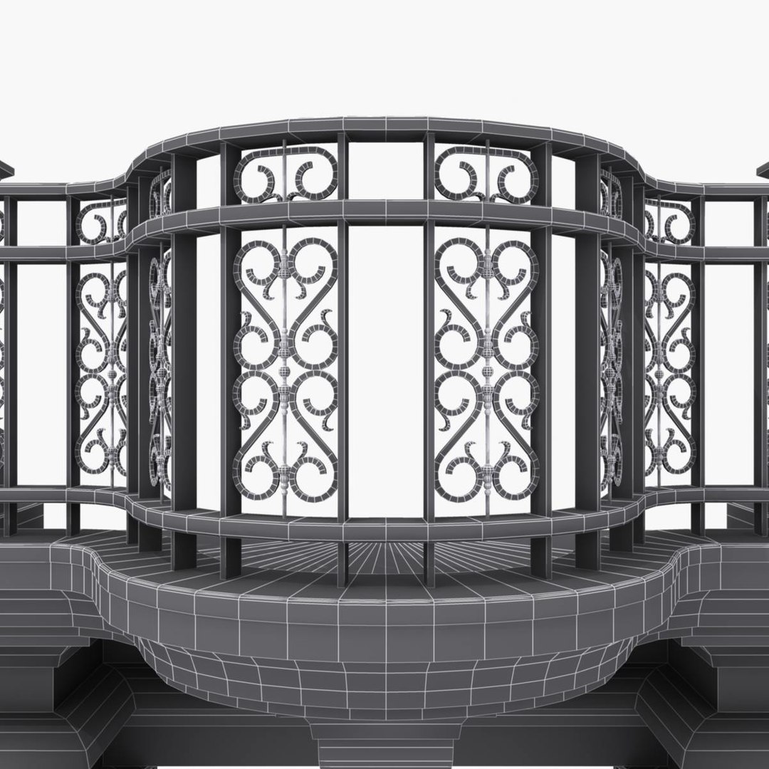 Balcony Ornate 3d Max