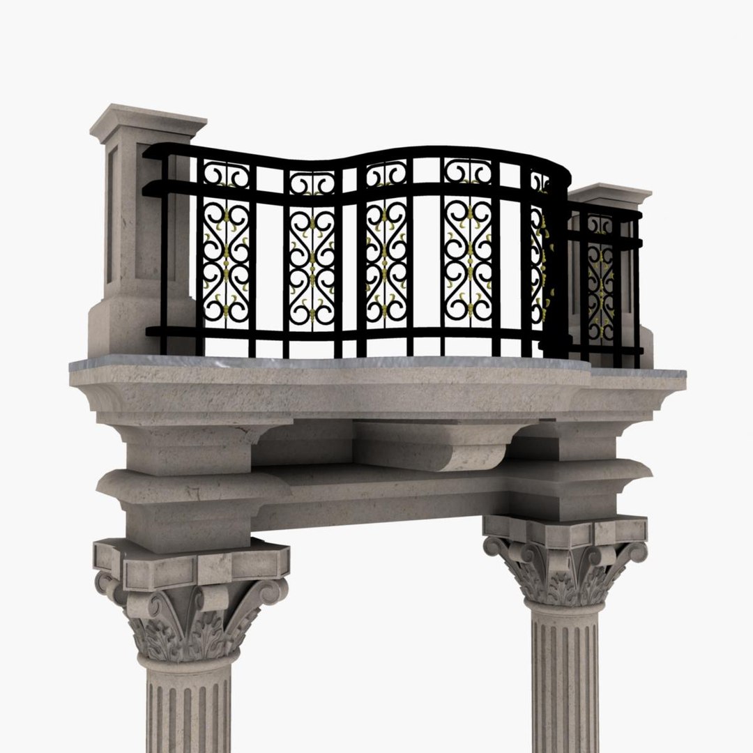 Balcony Ornate 3d Max