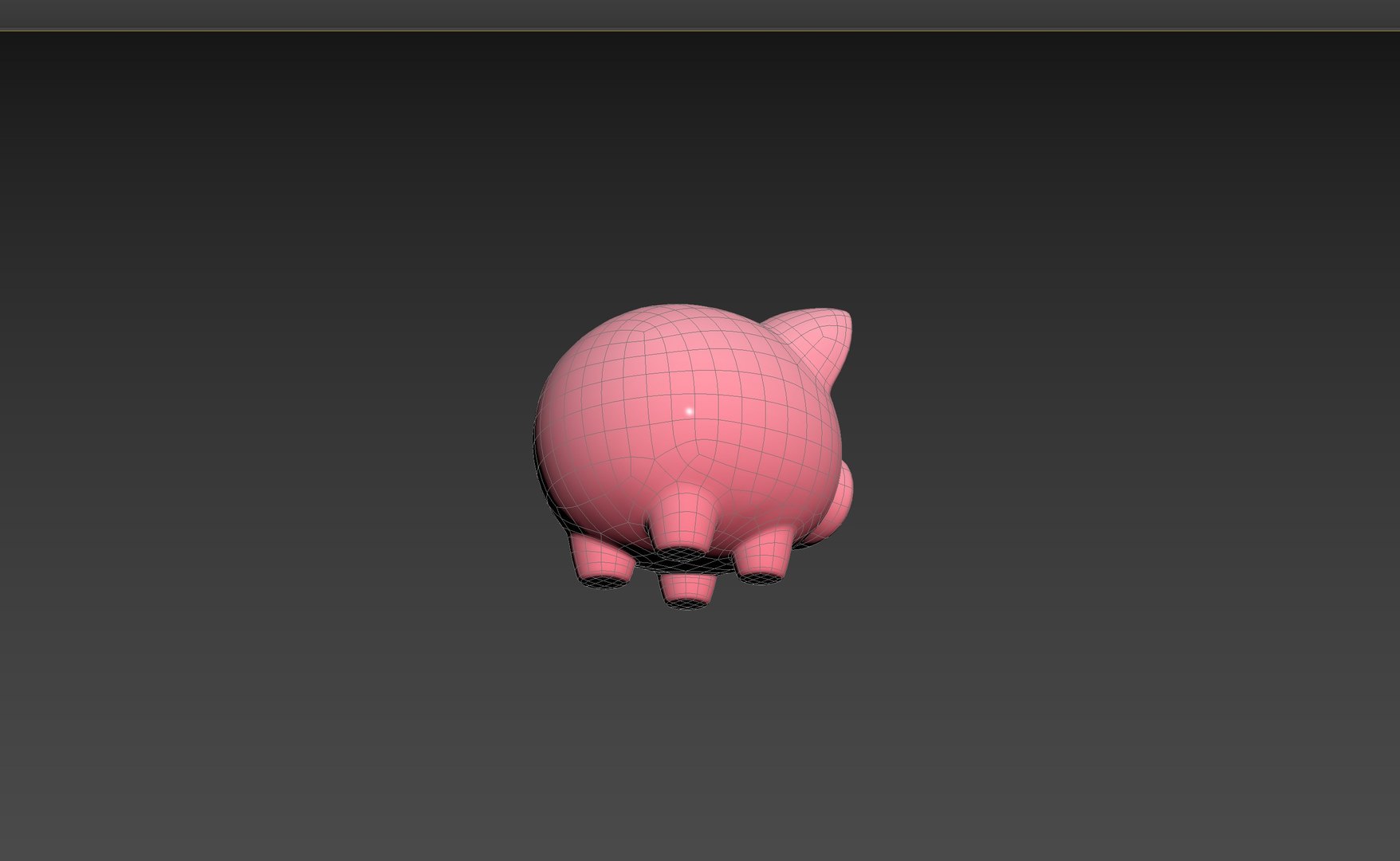 3D Cartoon Piggy Bank model - TurboSquid 1920180