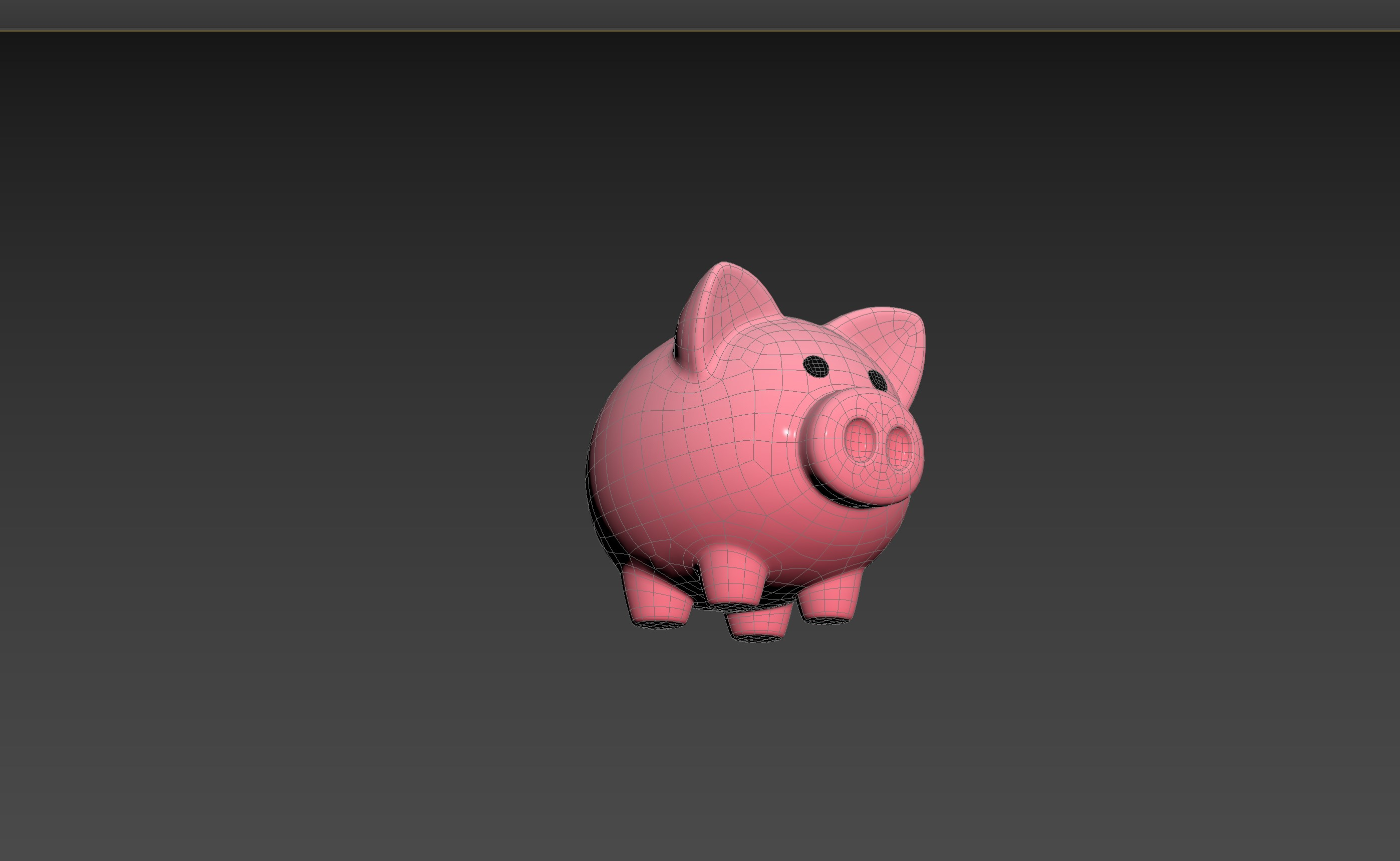 3D Cartoon Piggy Bank model - TurboSquid 1920180
