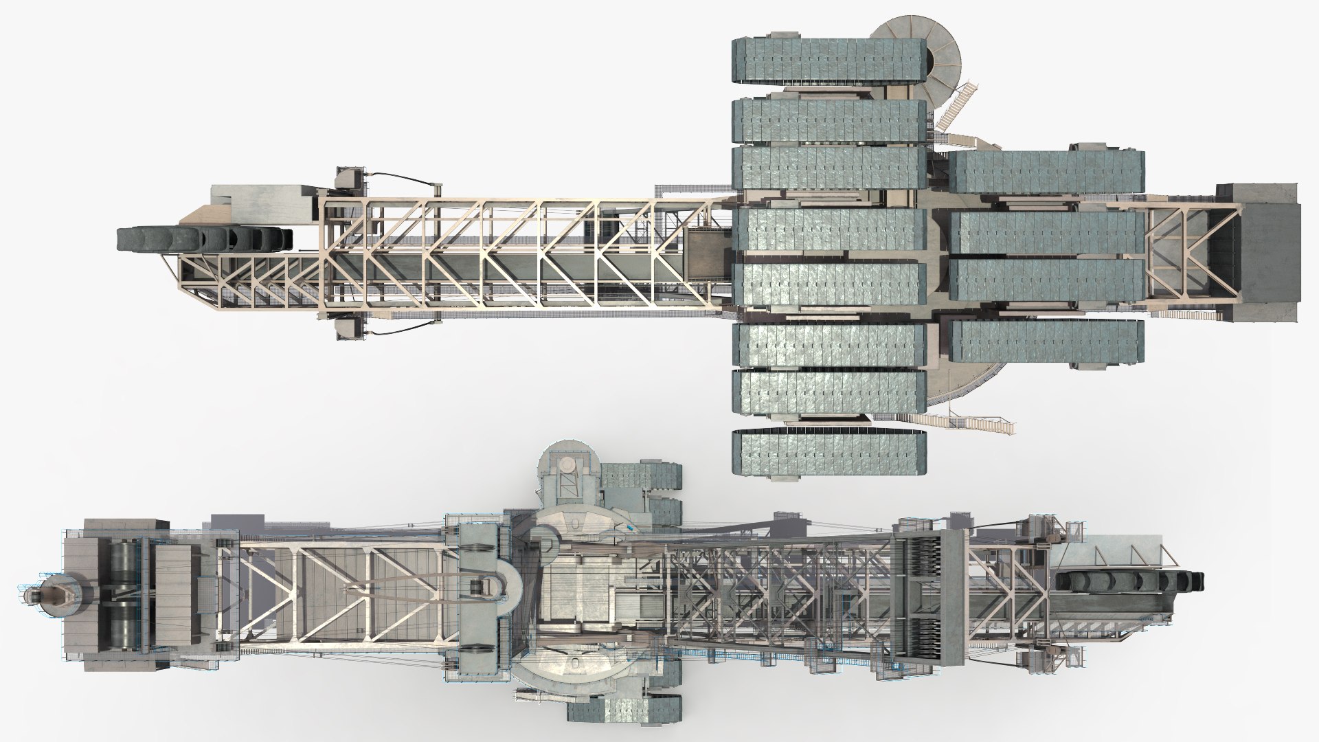 3D Mining Multi Bucket Wheel Excavator Rigged for Maya - TurboSquid 2062654