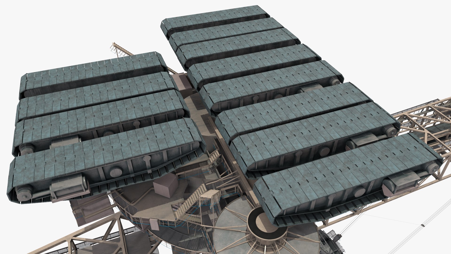 3D Mining Multi Bucket Wheel Excavator Rigged for Maya - TurboSquid 2062654