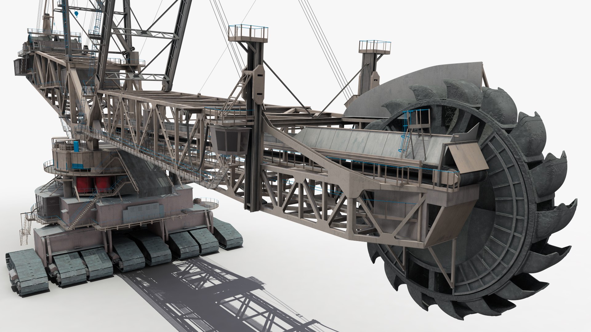 3D Mining Multi Bucket Wheel Excavator Rigged for Maya - TurboSquid 2062654