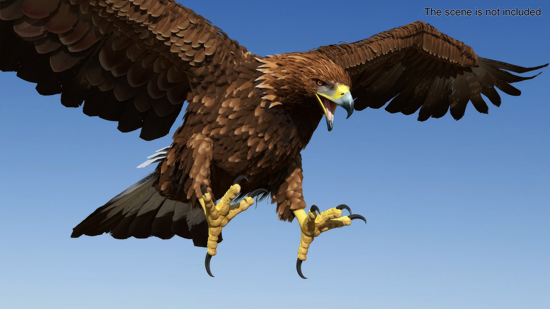 Golden Eagle Attacking 3D Model - TurboSquid 2249603