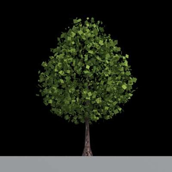 3d tree architectural model
