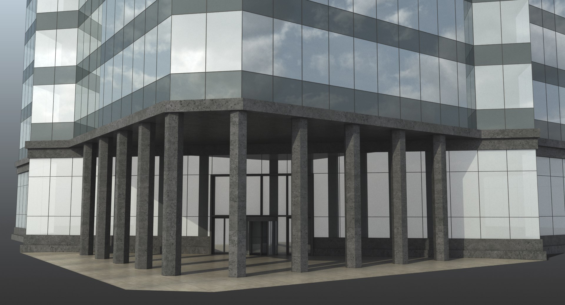 3d Model Tall Building