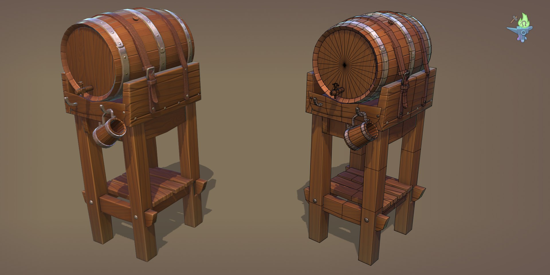 Tavern Barrel 3D Model - TurboSquid 1554783