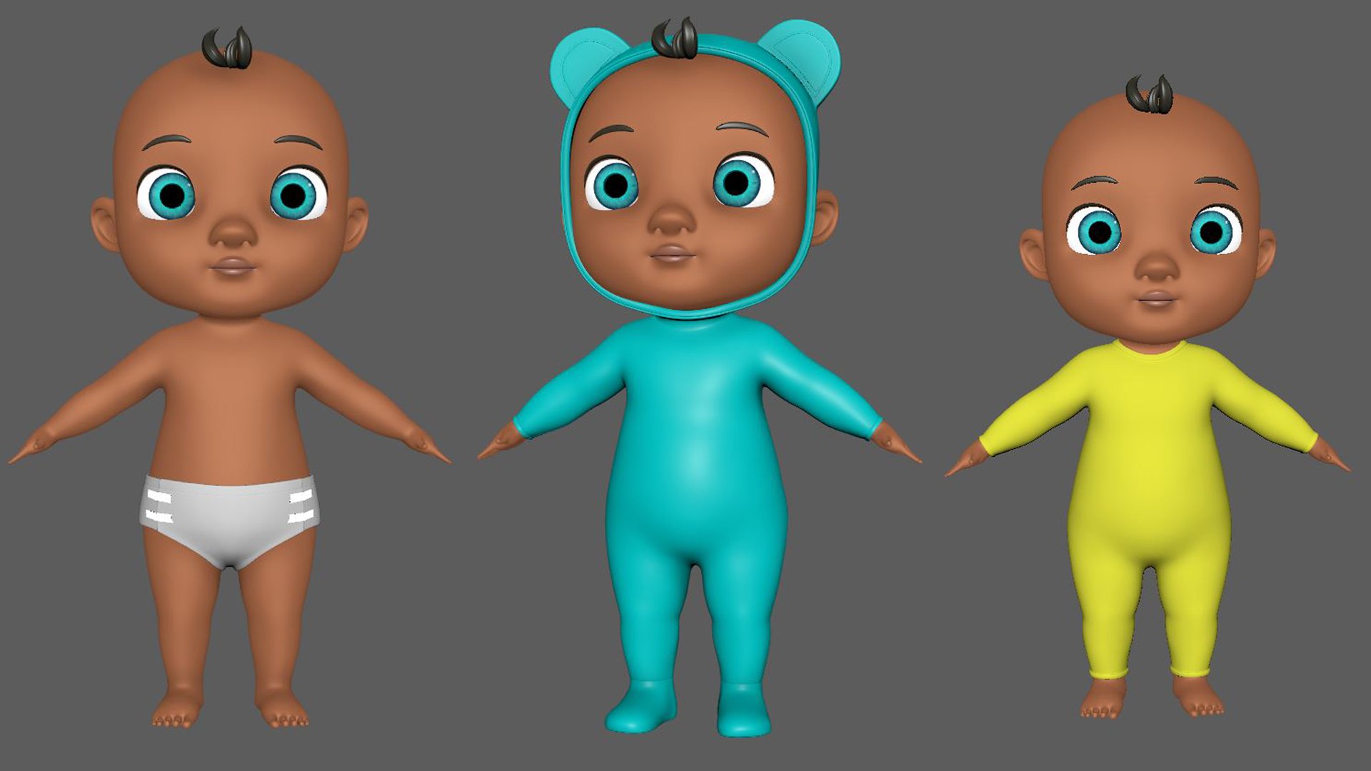 3D Baby Child Boy Model - TurboSquid 1638255