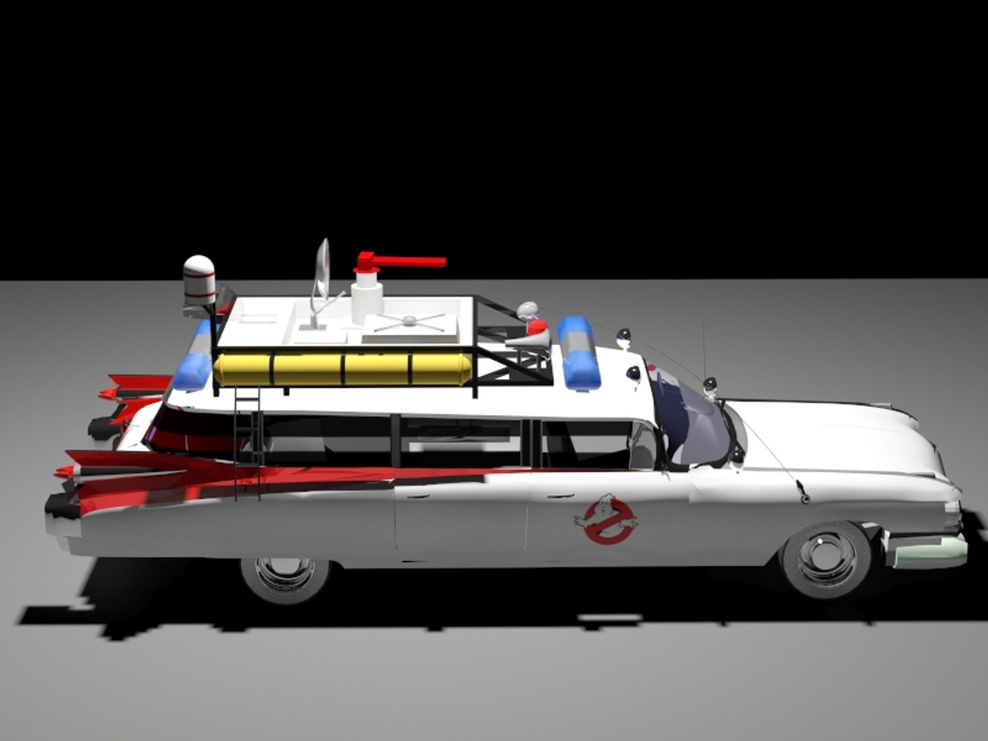 Car Ghostbusters 3d Model