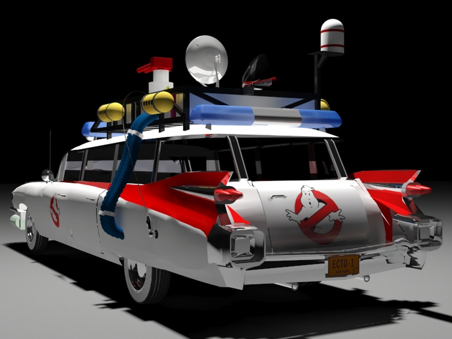 Car Ghostbusters 3d Model