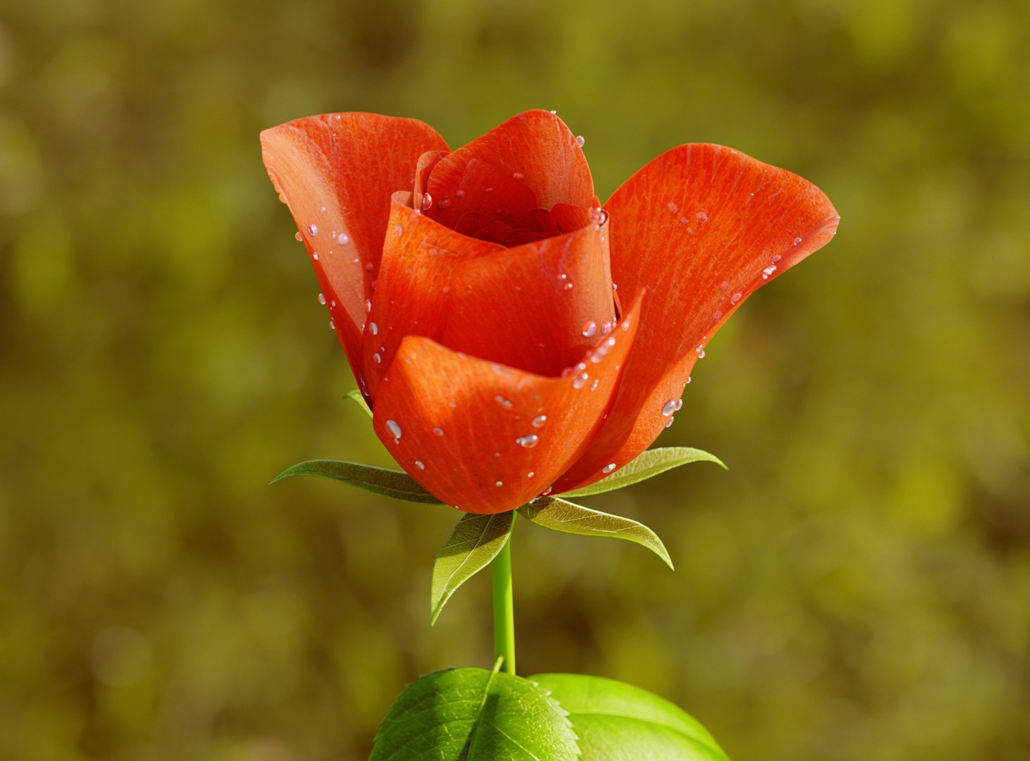 3D Rose Flower Growth Animation - TurboSquid 1903435