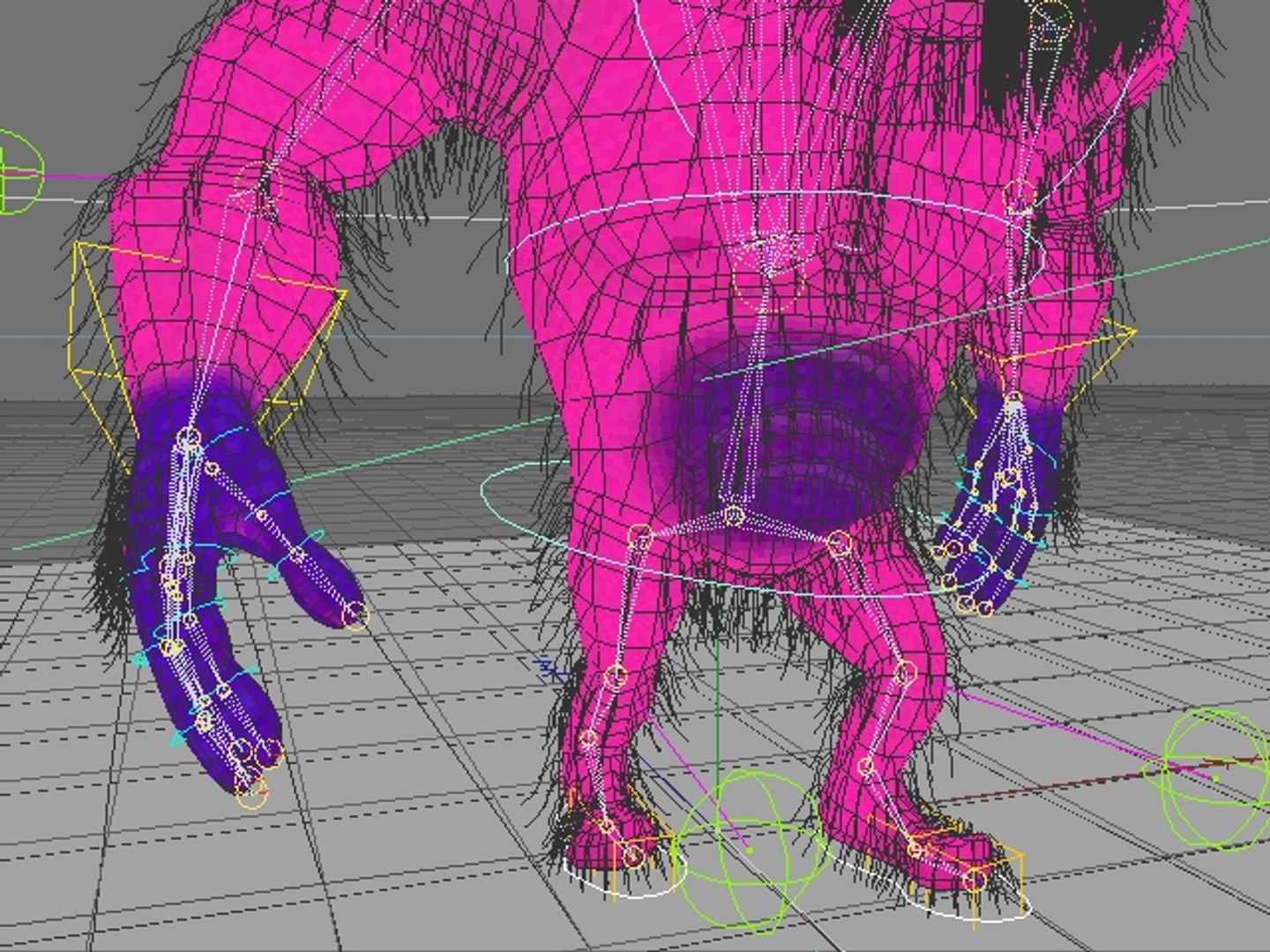 3d C4d Monster Walk Cycle