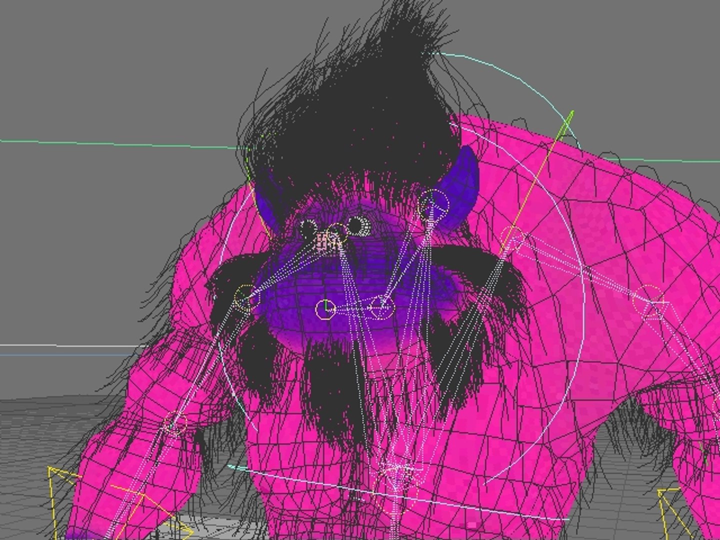 3d C4d Monster Walk Cycle