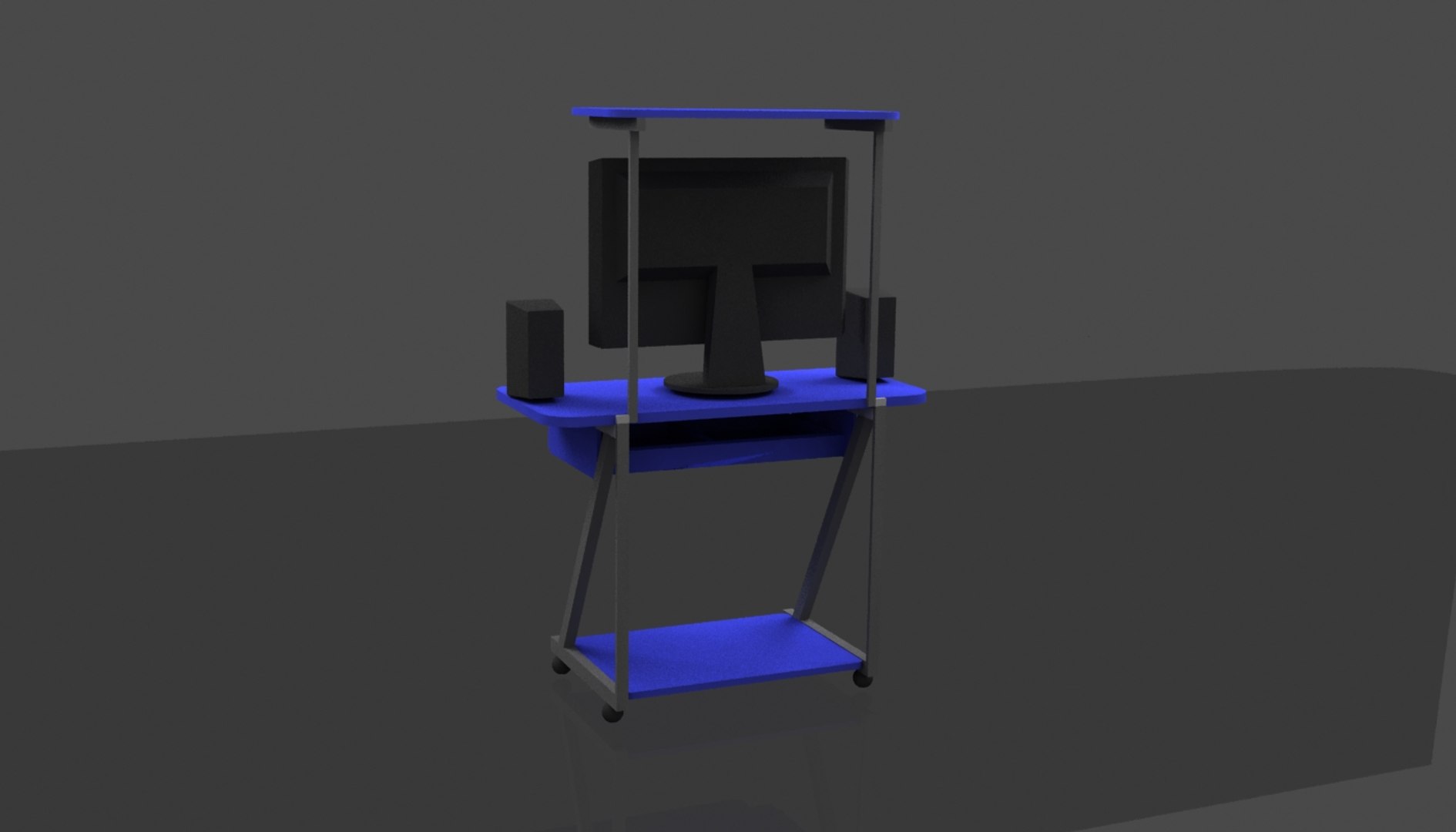 3D Computer Table - TurboSquid 1213404